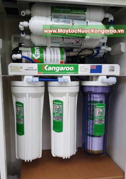 Máy lọc nước Hydrogen KG100HQ - Tủ kính cường lực VTU - Hệ thống Kangaroo Toàn quốc